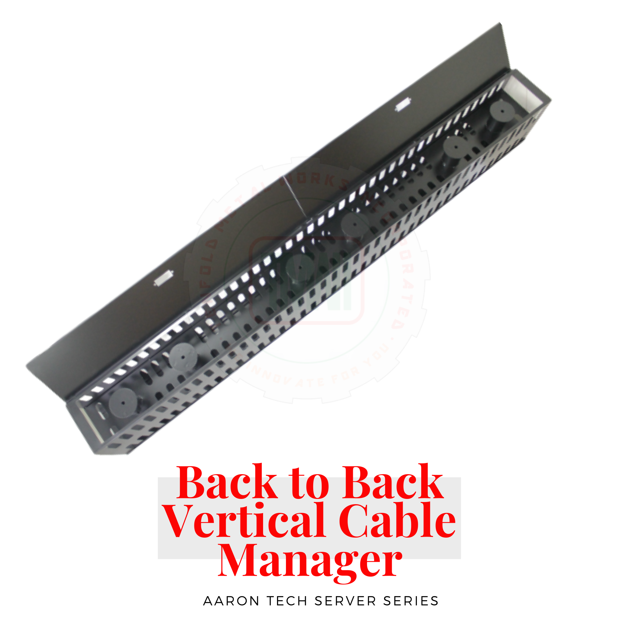 BACK TO BACK VERTICAL CABLE MANAGER – Tenfold Metalworks