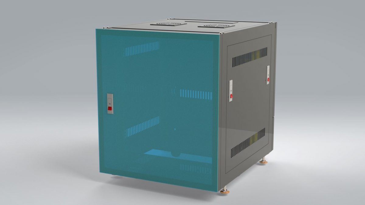 FLOOR MOUNTED DATA CABINET – Tenfold Metalworks
