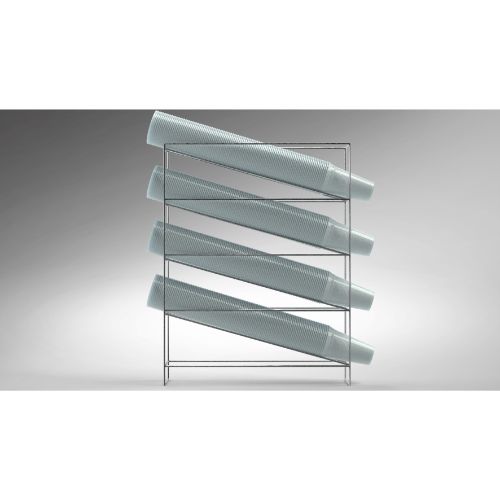 SS INCLINED TUMBLER RACK – Tenfold Metalworks