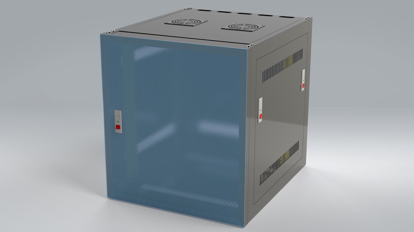 WALL MOUNT BOLTED ASSEMBLY DATA CABINET – Tenfold Metalworks