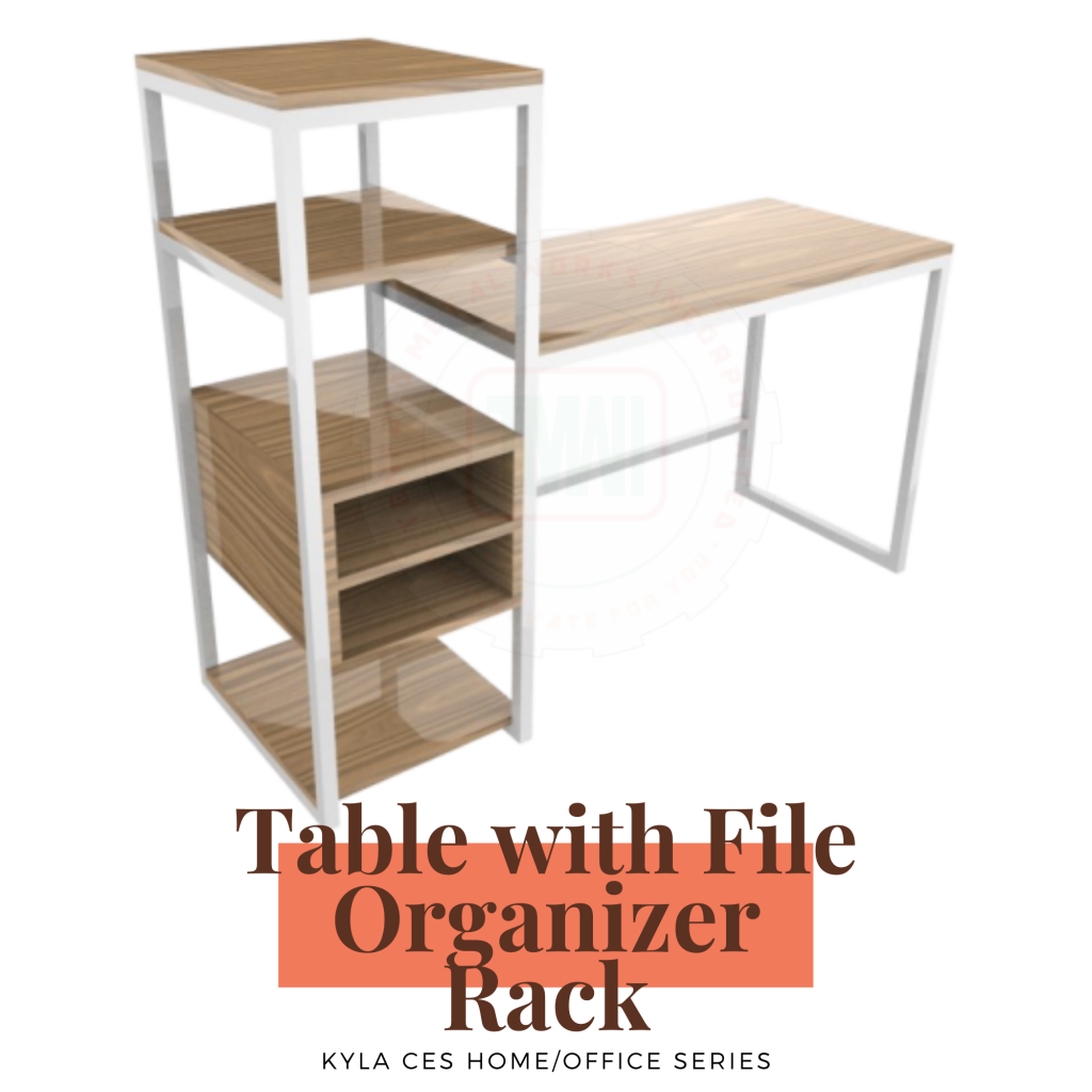 TABLE WITH FILE ORGANIZER – Tenfold Metalworks